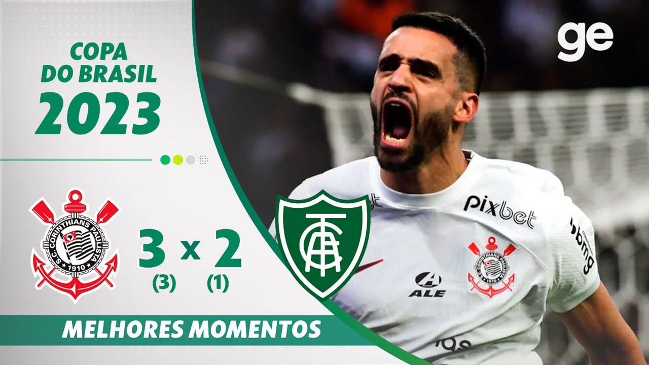CORINTHIANS 3 3 X 1 2 AM RICA MG MELHORES MOMENTOS COPA DO