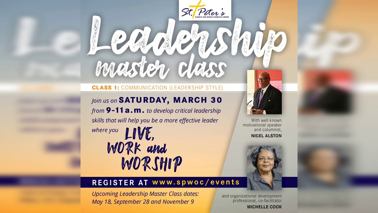 Leadership Master Class Series - YouTube