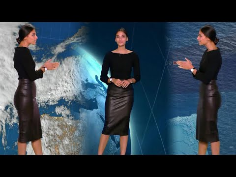TATIANA SILVA MAJESTUEUSE DANS CETTE JUPE EN CUIR POUR SA MÉTÉO DU 21.10.19