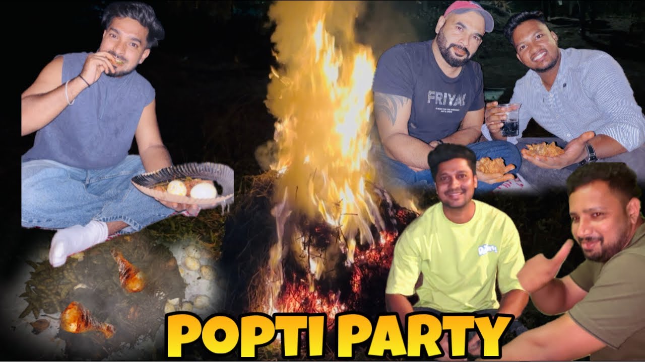 जंगलात केली chicken पोपटी🍗😋| Popti Big Collaboration | #marathi #vlog ...