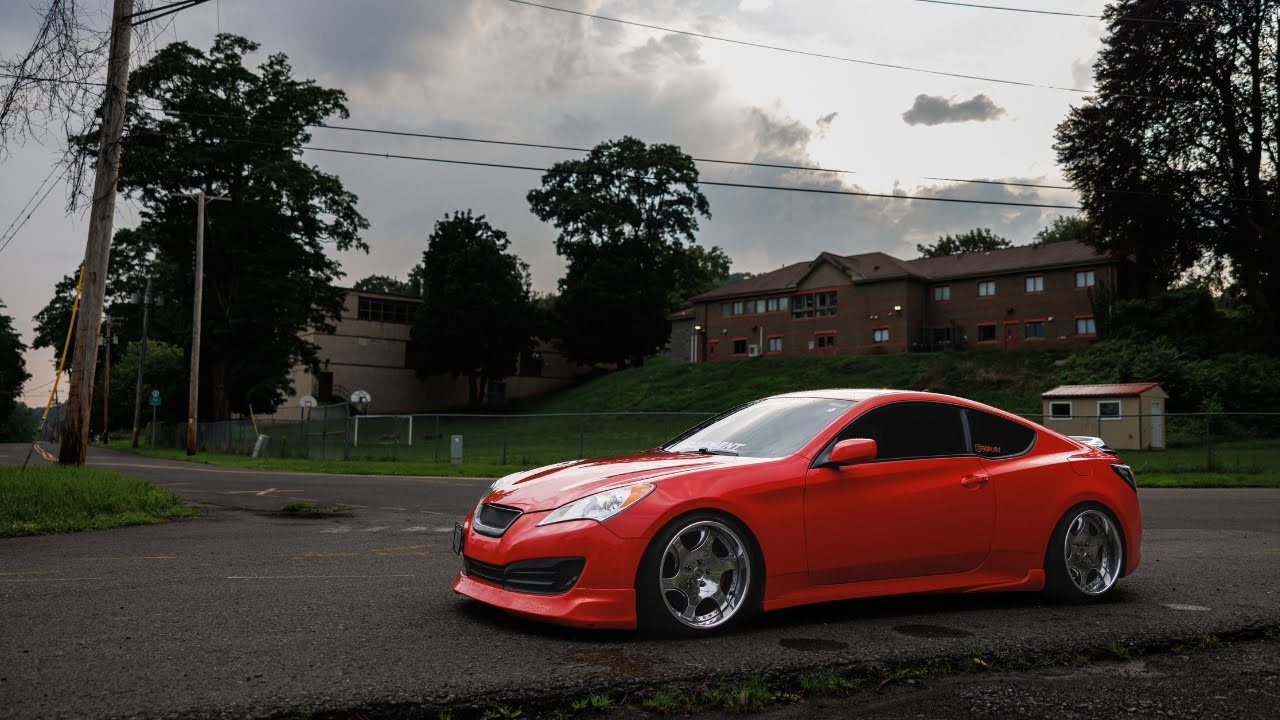 Bagged Hyundai Genesis Coupe [4K] - YouTube