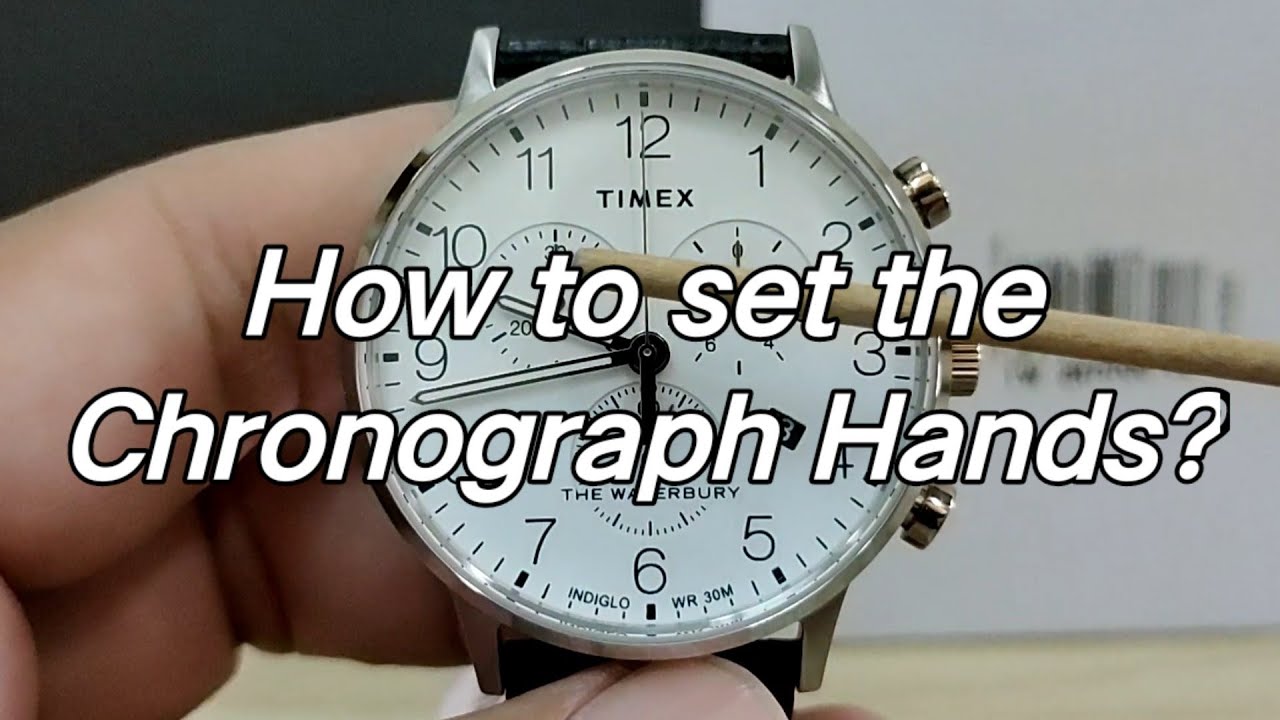 How to set the Timex Chronograph hands? - YouTube