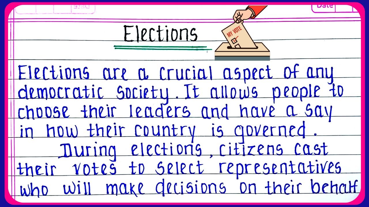 Election essay in English | election essay in english class 12 ...