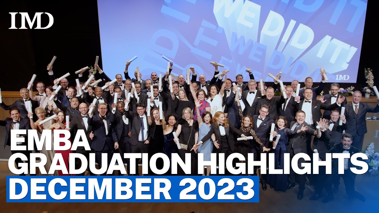 IMD EMBA 2023 Graduation Highlights - YouTube