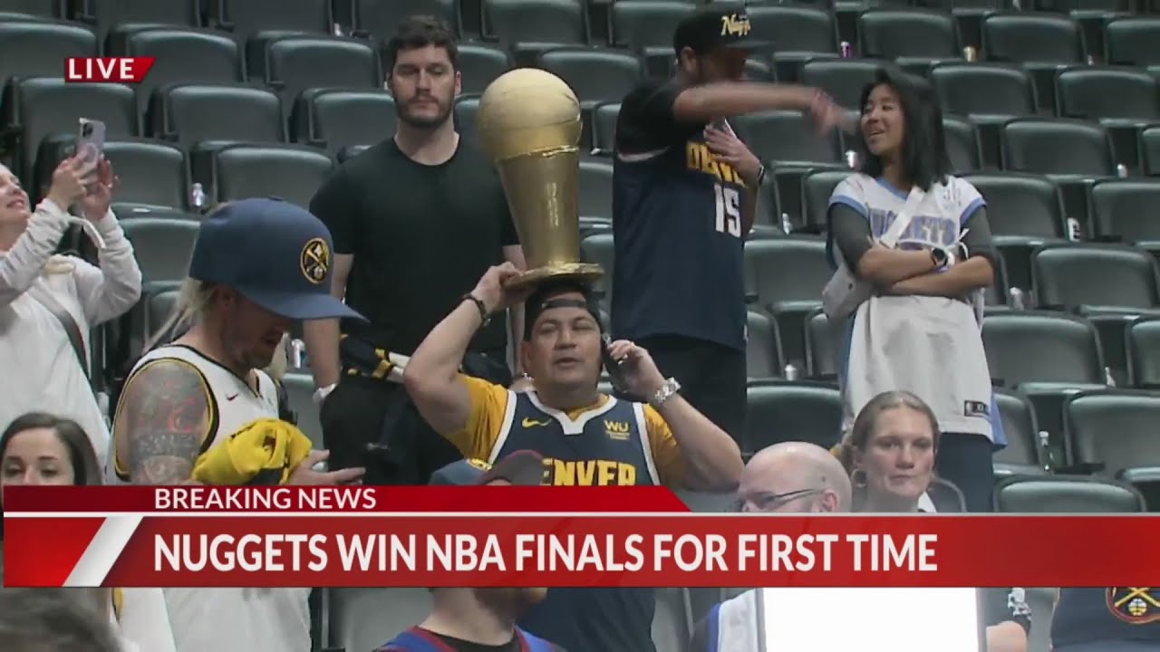 Nuggets win NBA championship: Ball Arena after the win - YouTube