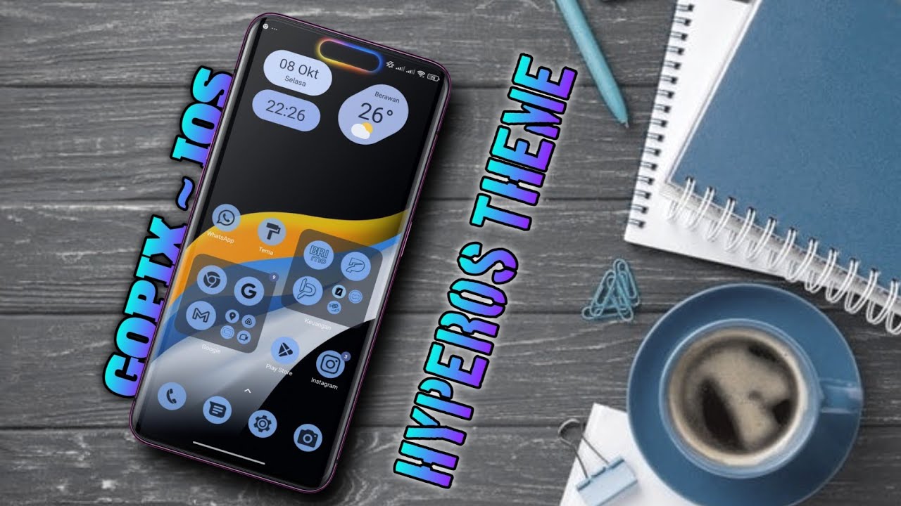 SUPER DARK HYPEROS 😍 Tema HyperOs Xiaomi Terbaru Tembus Aplikasi ...