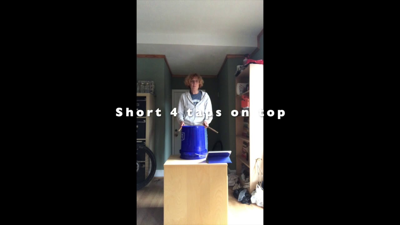 Bucket Drumming Performance Practice Video - YouTube