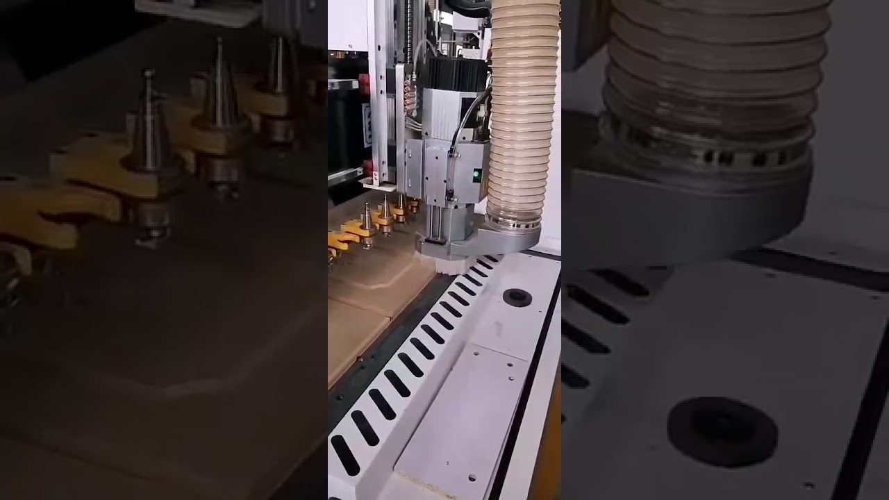 R8 - 8 tools ATC wood cnc router machine - YouTube