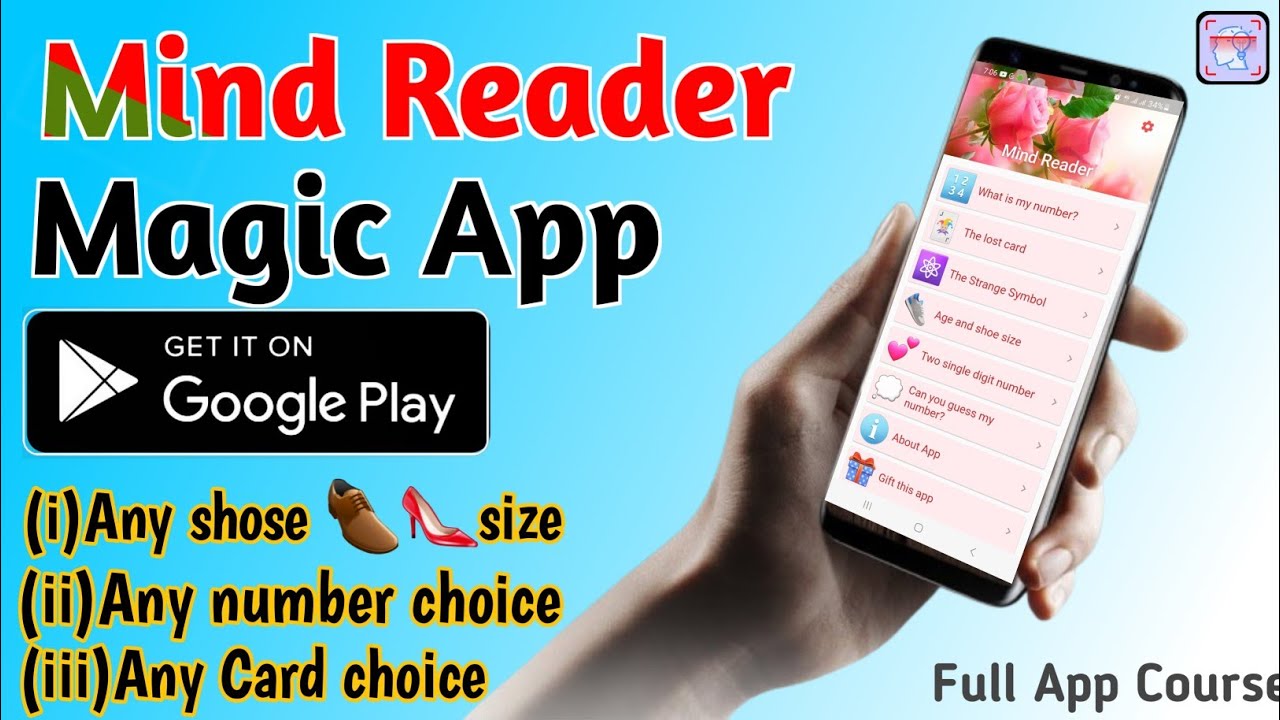 Mind Reader Magic App Free Download any audience age and shoes 👞👠 size ...
