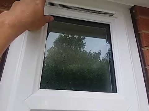 Cleaning windows with trickle vents by NKServices - YouTube