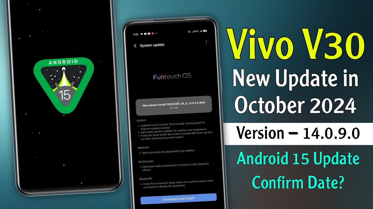 Vivo V30 New Update in October | Vivo V30 14.0.9.0 Update Review | Vivo ...