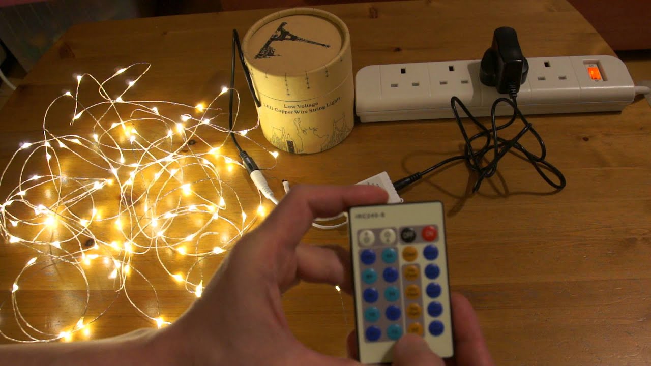 Mpow 10 Meters LED String Lights (warm white) - 100 bulbs - YouTube