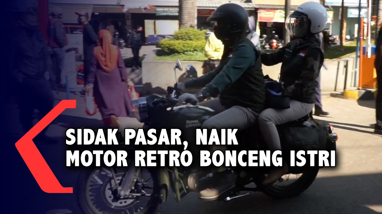 Naik Motor Klasik Bonceng Istri, Ridwan Kamil Sidak Pasar Tradisional ...