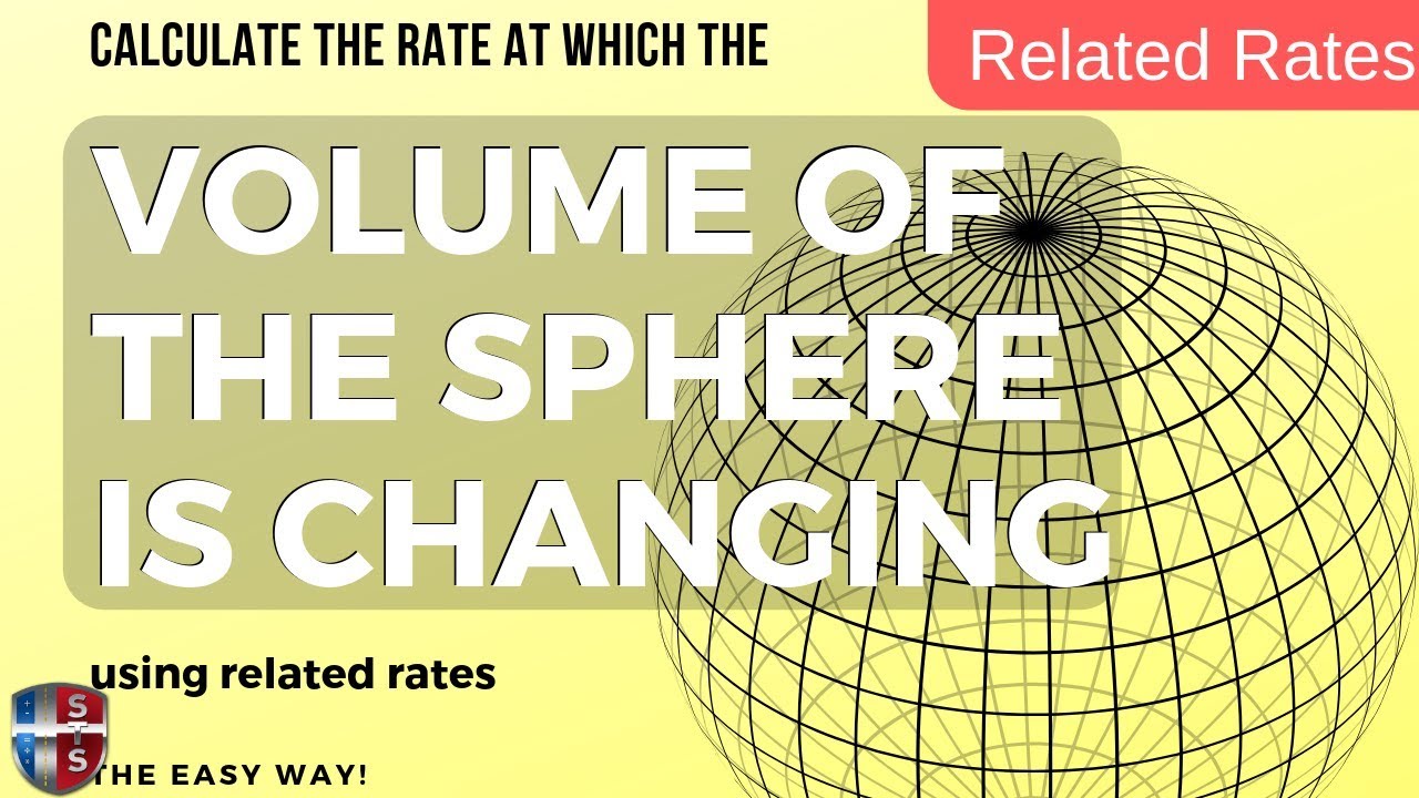 How to calculate the rate of change of the volume of a sphere - YouTube