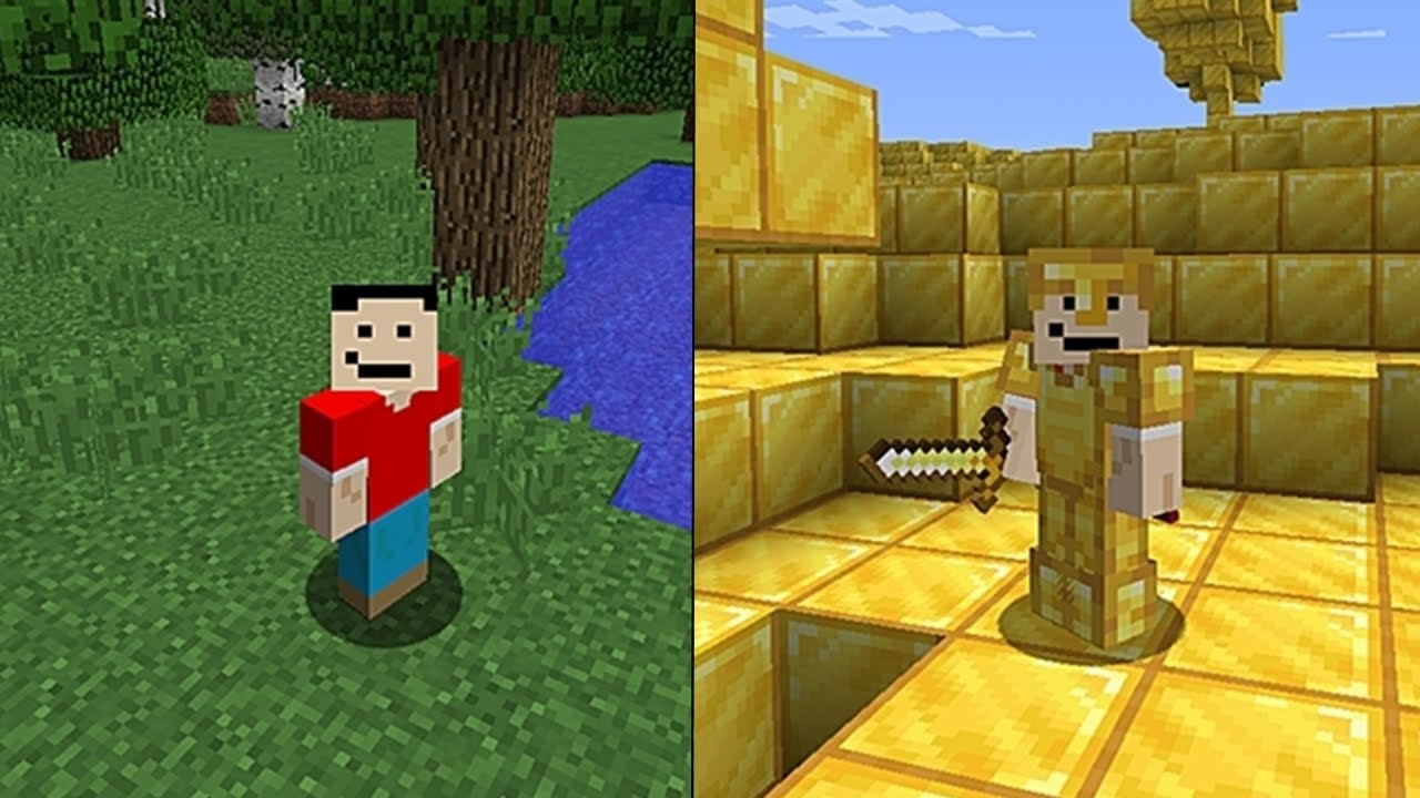Everything I Touch Turns To Gold in Minecraft - YouTube