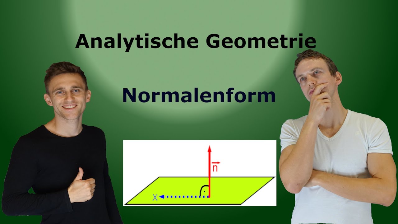 Normalenform - Ebenengleichung, mit Aufgaben+Lösung - YouTube