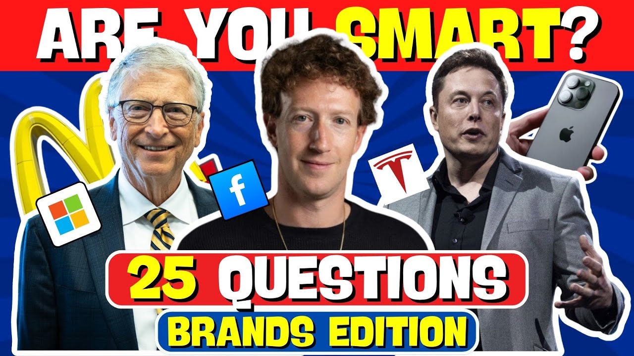 How Much Do You Know About The Big Brands? EASY LEVEL 🤔😎 | Random ...