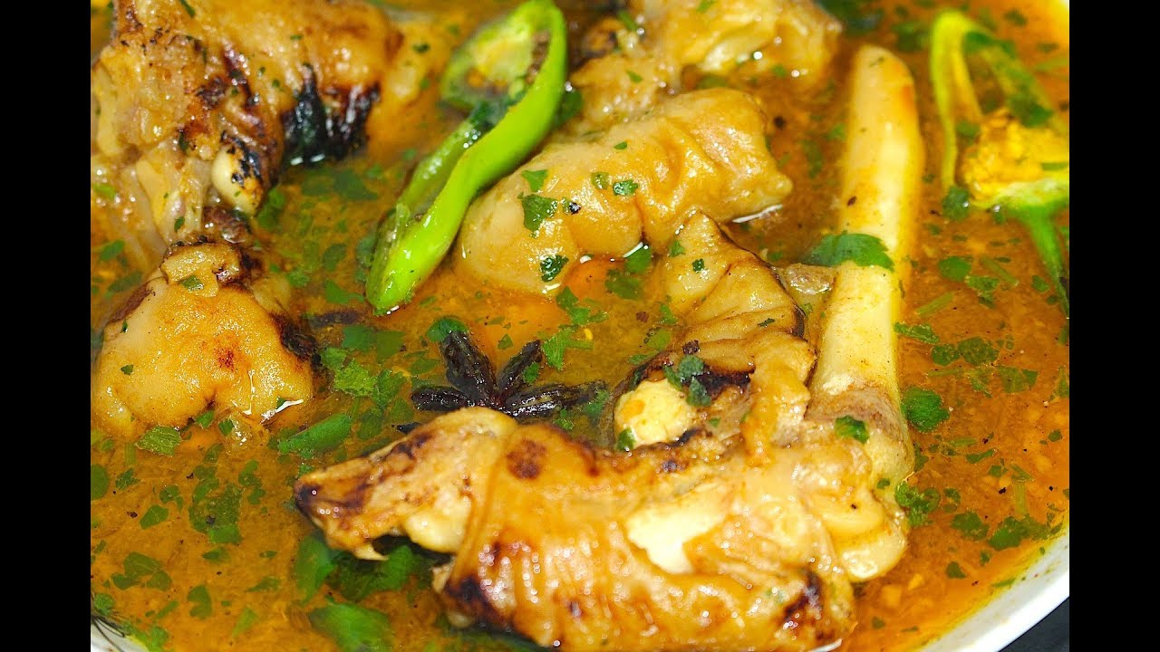 MUTTON PAYA RECIPE ( GOAT TROTTERS) *COOK WITH FAIZA* - YouTube