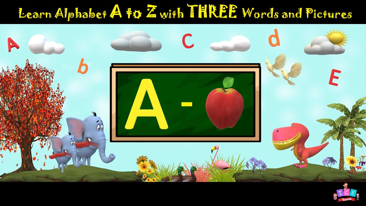 ABC Alphabet - Alphabet Song - Learn ABC - ABC Alphabet with WORDS - A ...
