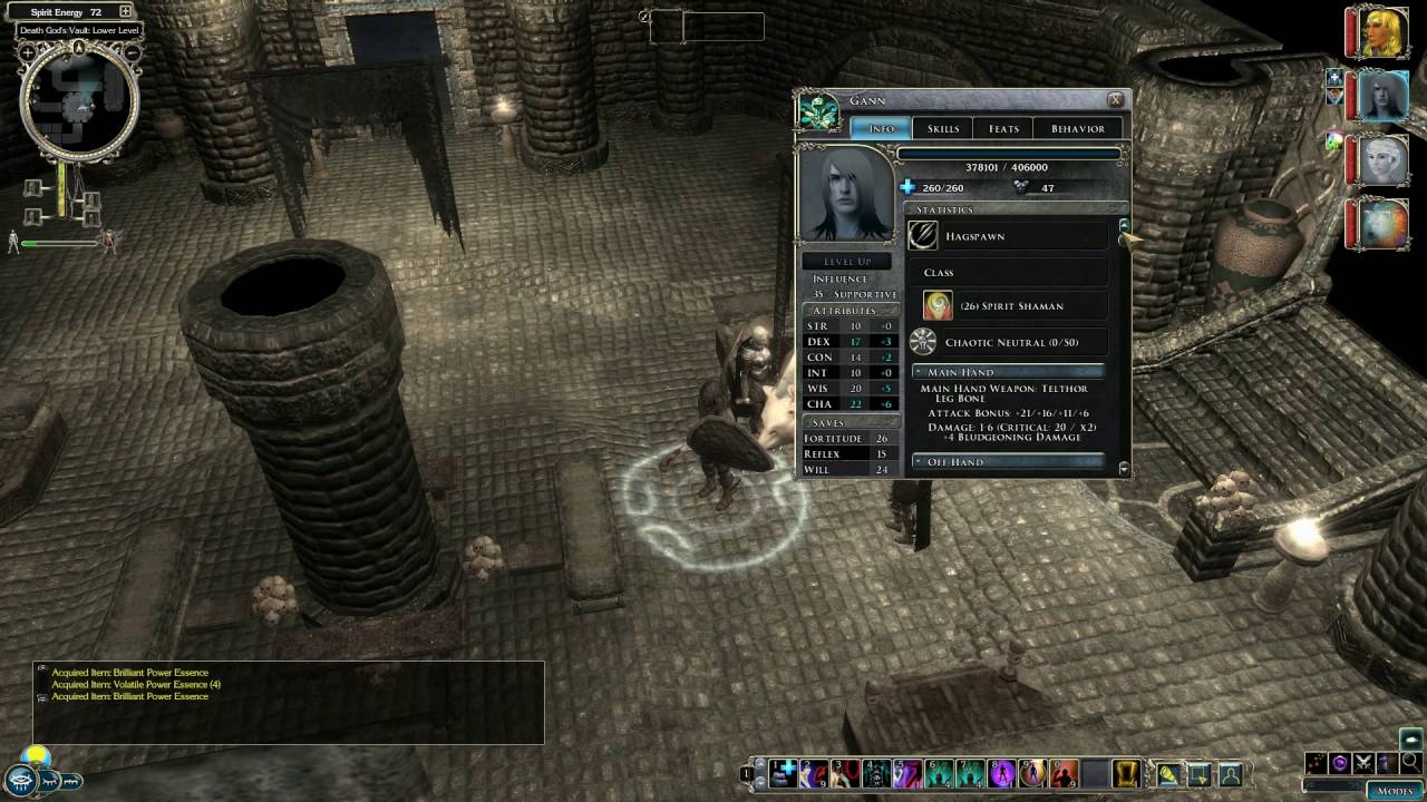 NWN2 MotB (HD) - Act 2 - Gann's 26th Level - YouTube