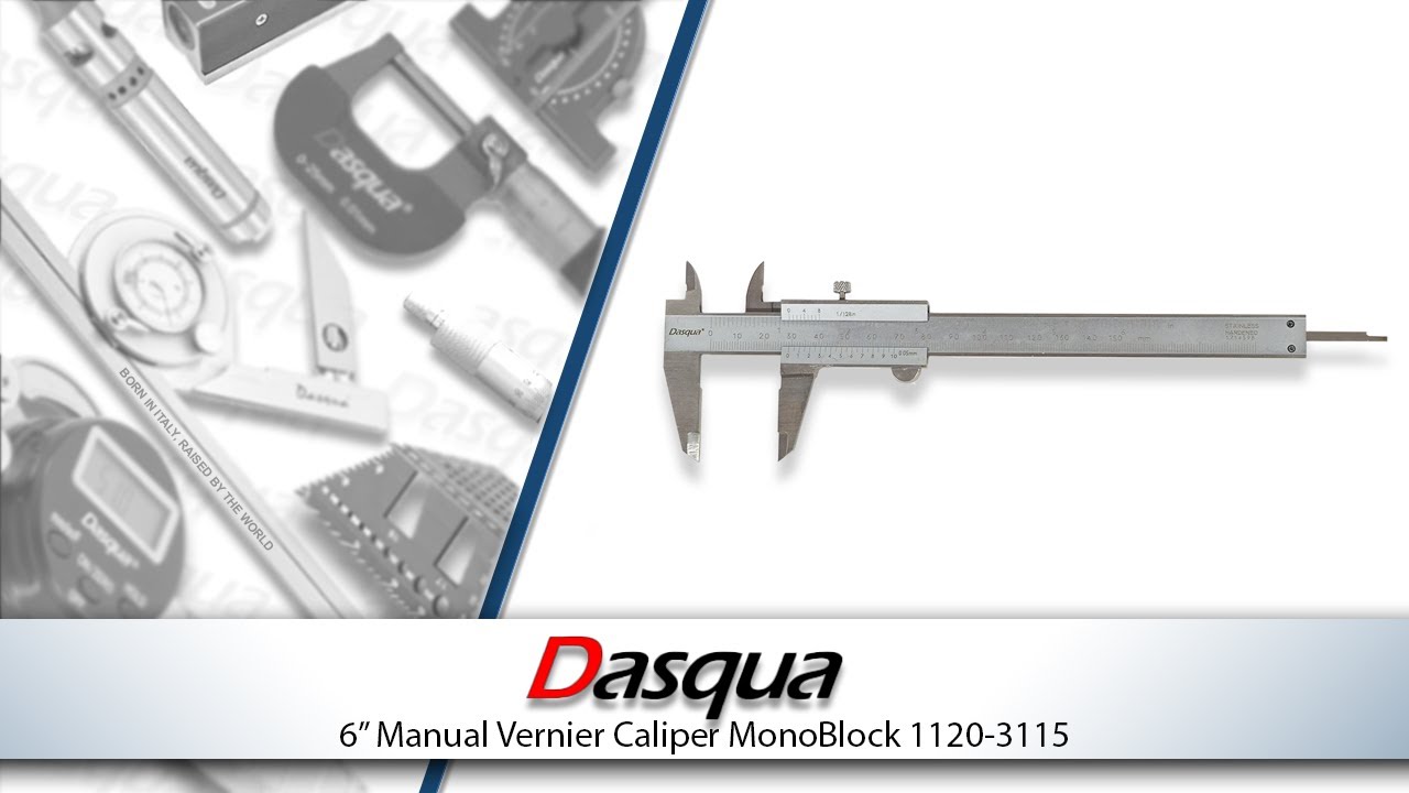 DASUQ STAINLESS STEEL MADE MONOBLOCK VERNIER CALIPER 1120-3115 (RDG ...