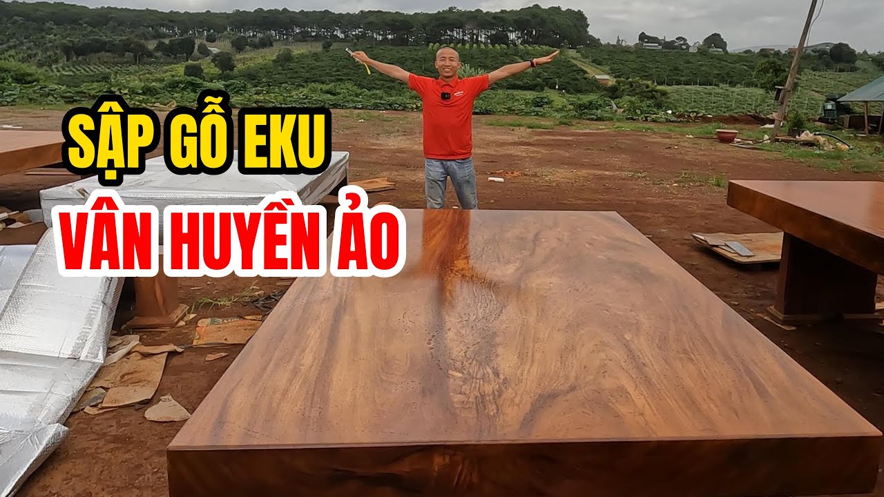 Sập Gỗ EKU Vân HUYỀN ẢO | Sơn Sập Gỗ - YouTube