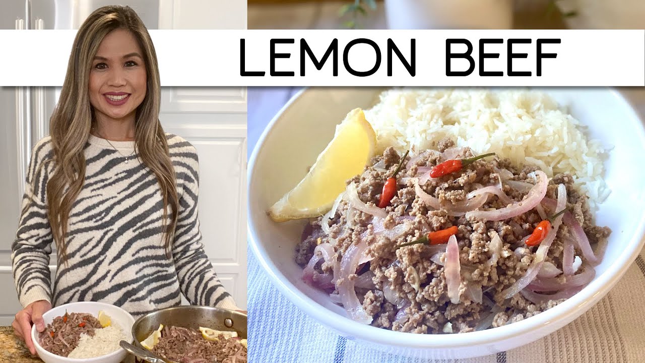 LEMON BEEF | GROUND BEEF WITH LEMON | FILIPINO KILO - YouTube