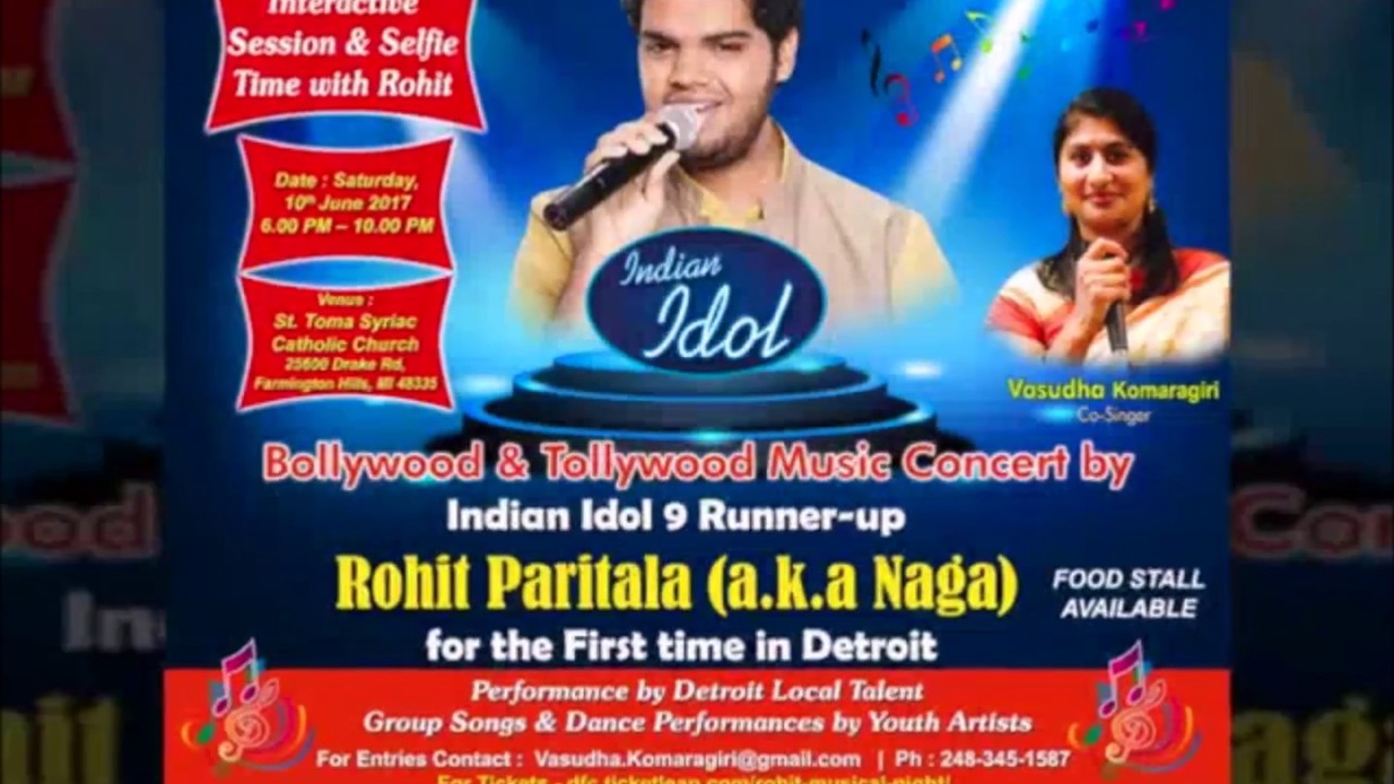 PVNS Rohit Inviting to Detroit Musical Concert on June 10th - YouTube