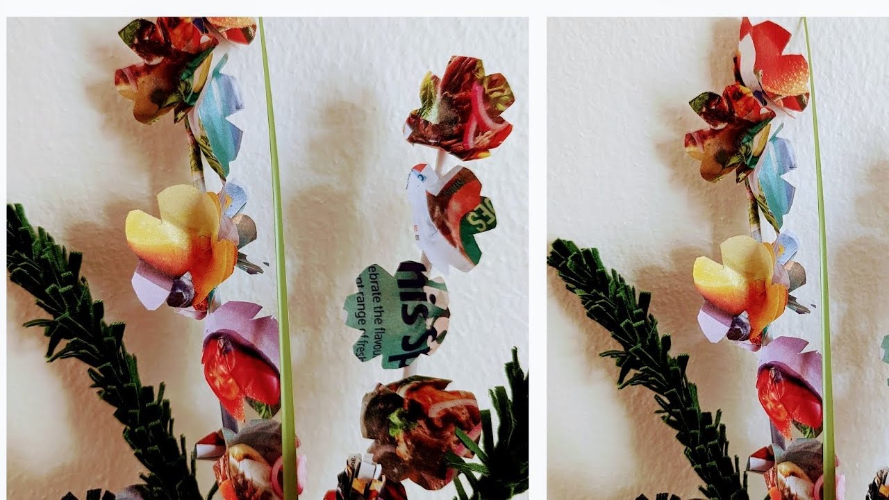 Learn how to make easy and beautiful flowers using waste magazines ...