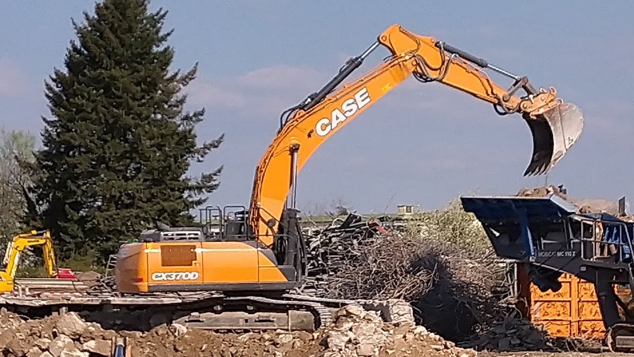 Case cx 370 d - YouTube