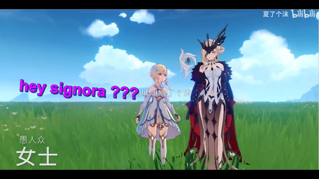 playable signora ?! character leaks | genshin impact - YouTube