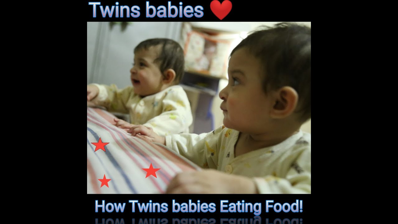 Twins babies food time | Cute Twins | Adorable twins - YouTube
