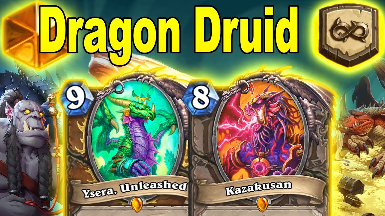My Dragon Druid Is The Best! Ysera & Kazakusan Druid At Festival of Legends | Hearthstone - YouTube