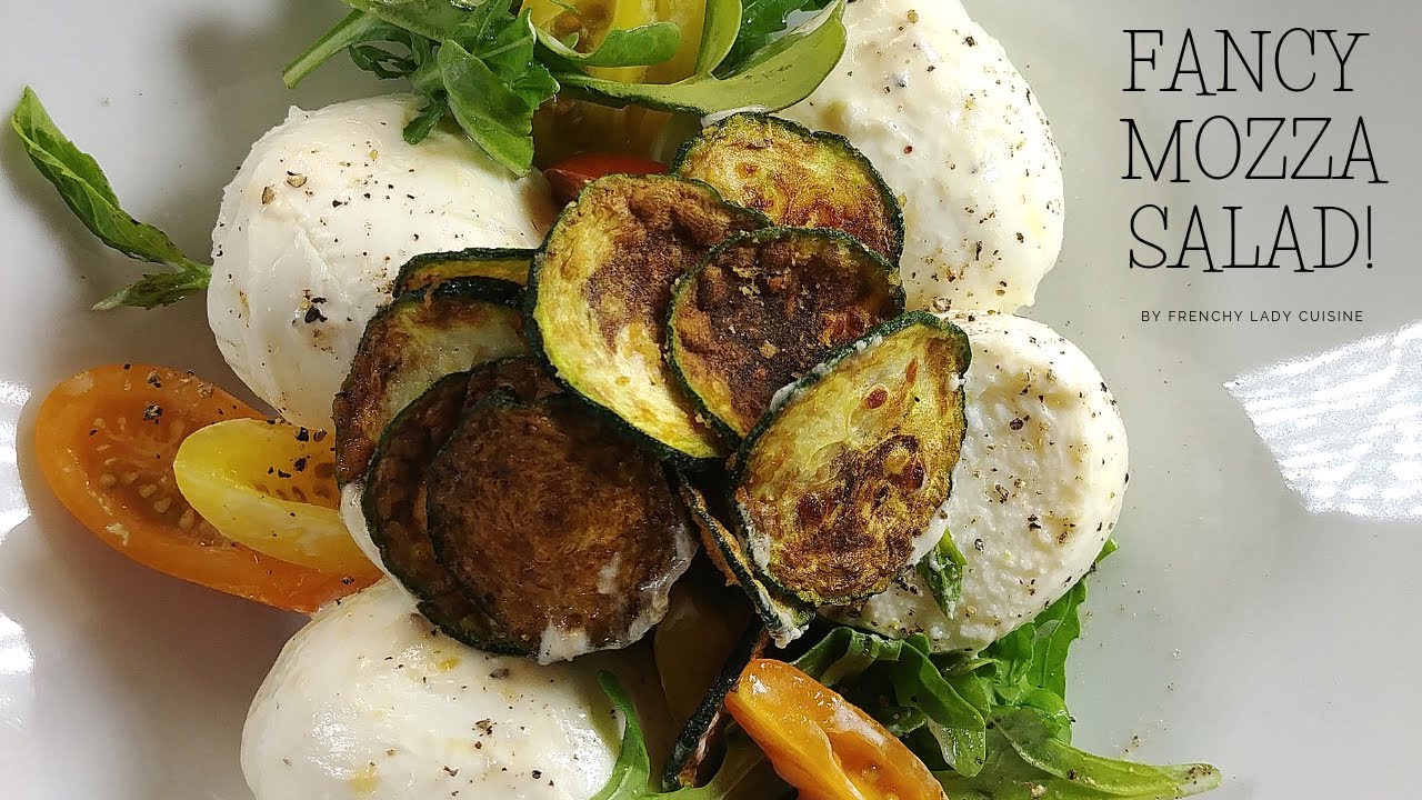 FANCY MOZZARELLA SALAD / INHABITUEL SALADE MOZZARELLA ! - YouTube
