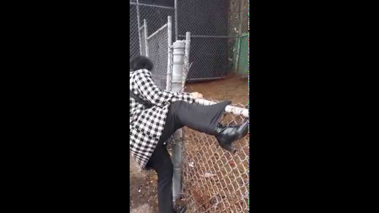 Stuck on the fence - YouTube