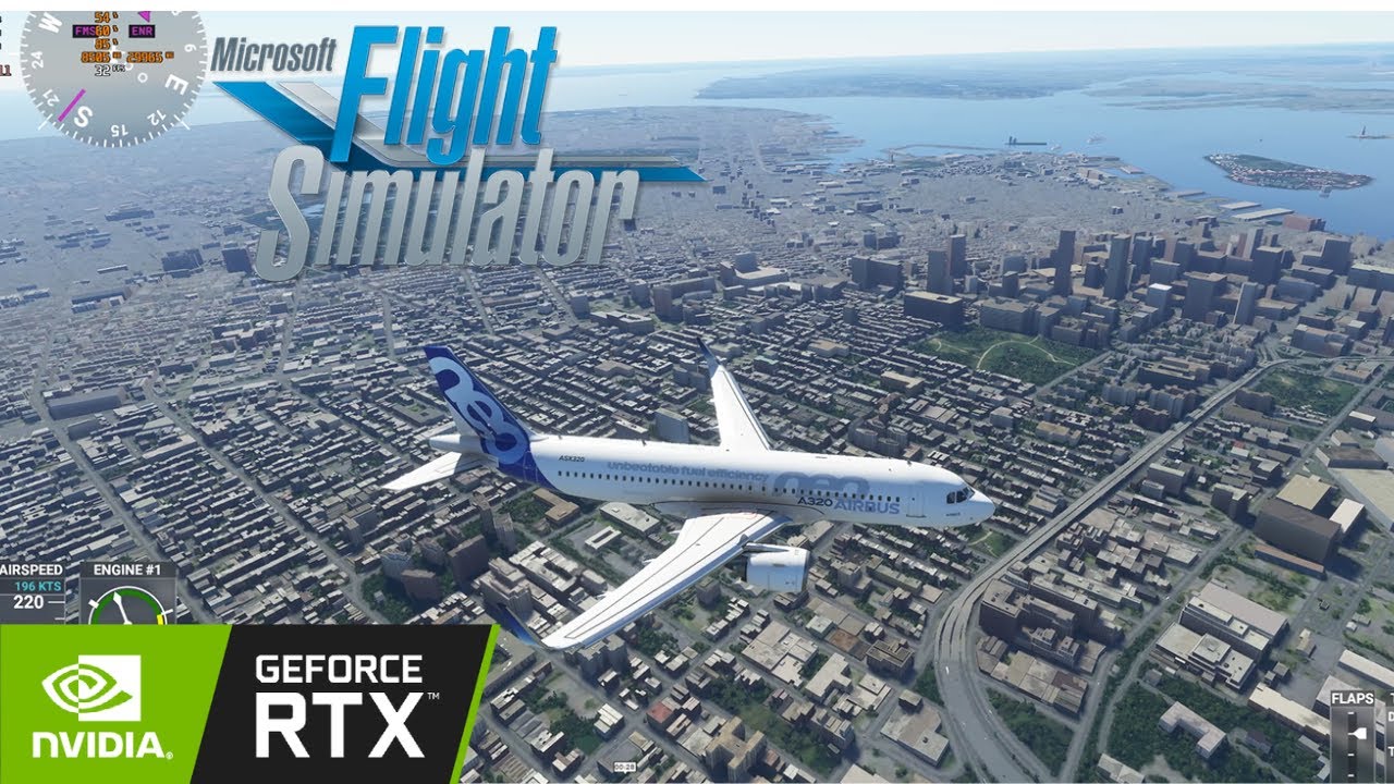 Microsoft Flight Simulator 2020 - A320 NEW YORK CITY VIEW JFK - RTX ...