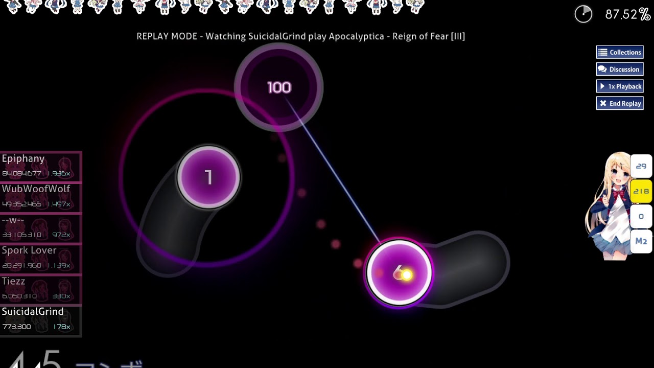 MY BIGGEST osu! COMBO! Reign Of Fear 5.3* 906x (Holy shit lol) - YouTube