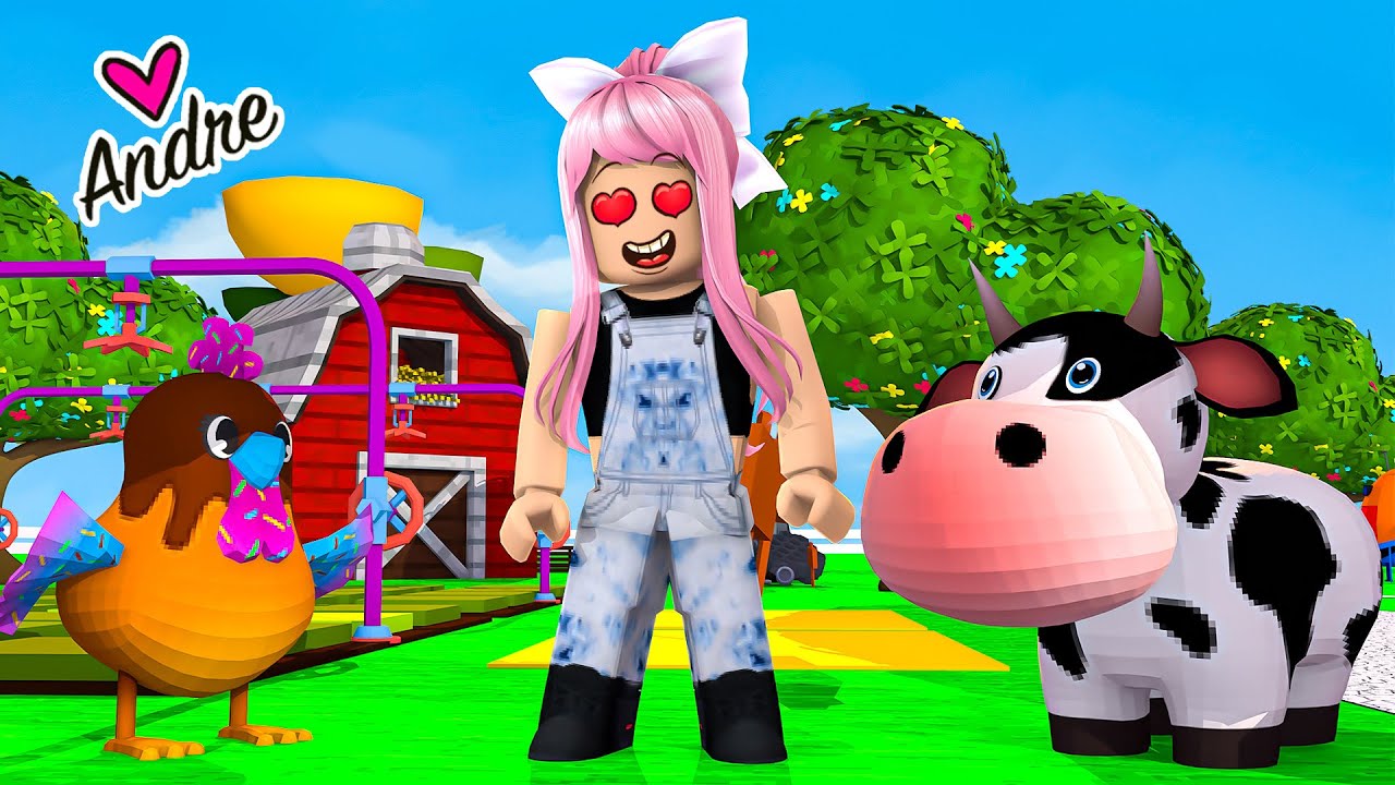 Trabajando en mi granja con Manchita y Dorotea | Roblox Andre - YouTube