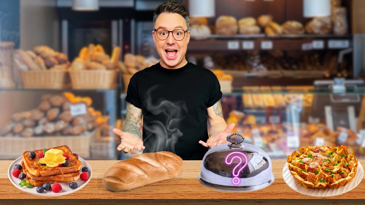 $3 Bread Challenge: One Loaf Of Bread, 4 INSANE Dishes! - YouTube