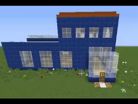 Minecraft Speed Build: Modern Lapis Lazuli house - YouTube