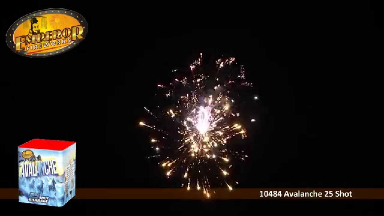 Emperor Fireworks - 10484 Avalanche 25 Shot Barrage - YouTube