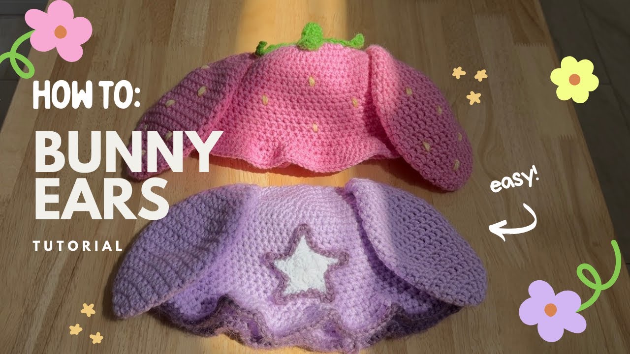 Crochet Bunny Ears Tutorial | DIY - YouTube