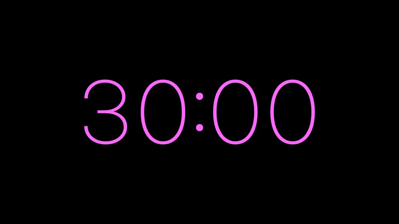 30 Minute Timer - Pink - YouTube
