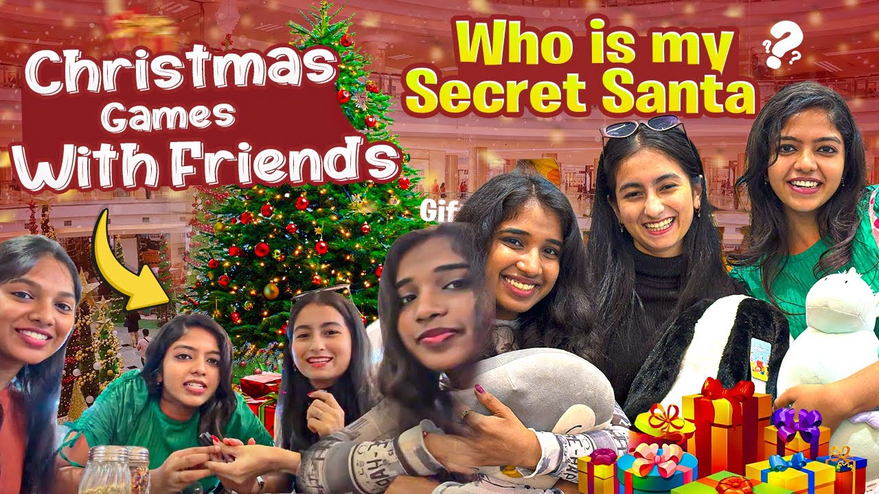 Who is my Secret Santa🎄🎅 Playing Christmas games with my best friends 🥳 ...