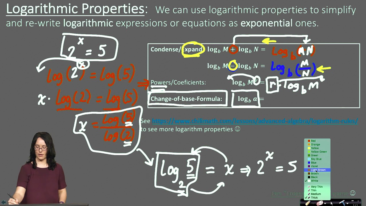 Properties of Logarithms - YouTube