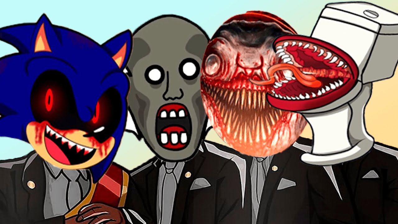 SONIC EXE & TOILET MONST & CHOO CHOO CHARLEE & TRAIN EATER - COFFIN ...