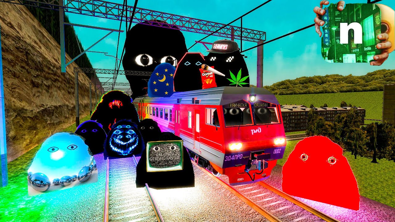 Angry MUNCI Family TOOK OVER MOVING TRAIN! | Nico's Nextbots Garry's ...