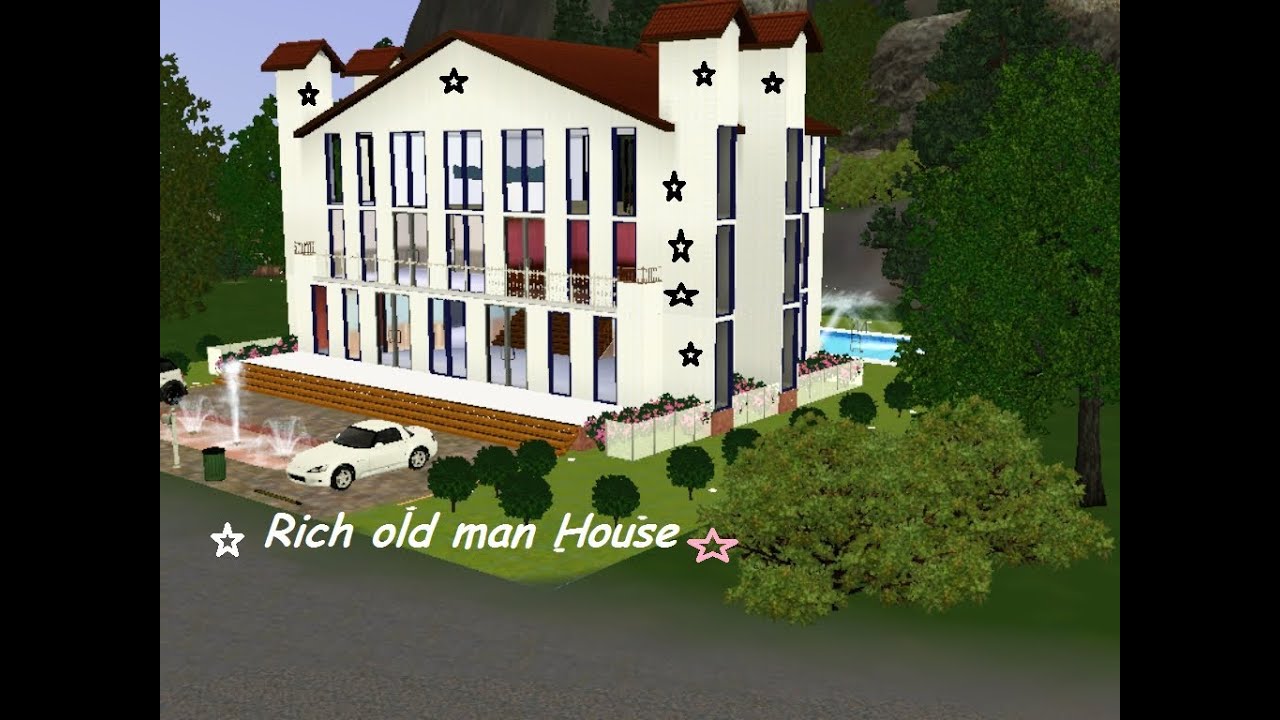 #6 Sims 3 : Big large house For a rich old man !!! - YouTube