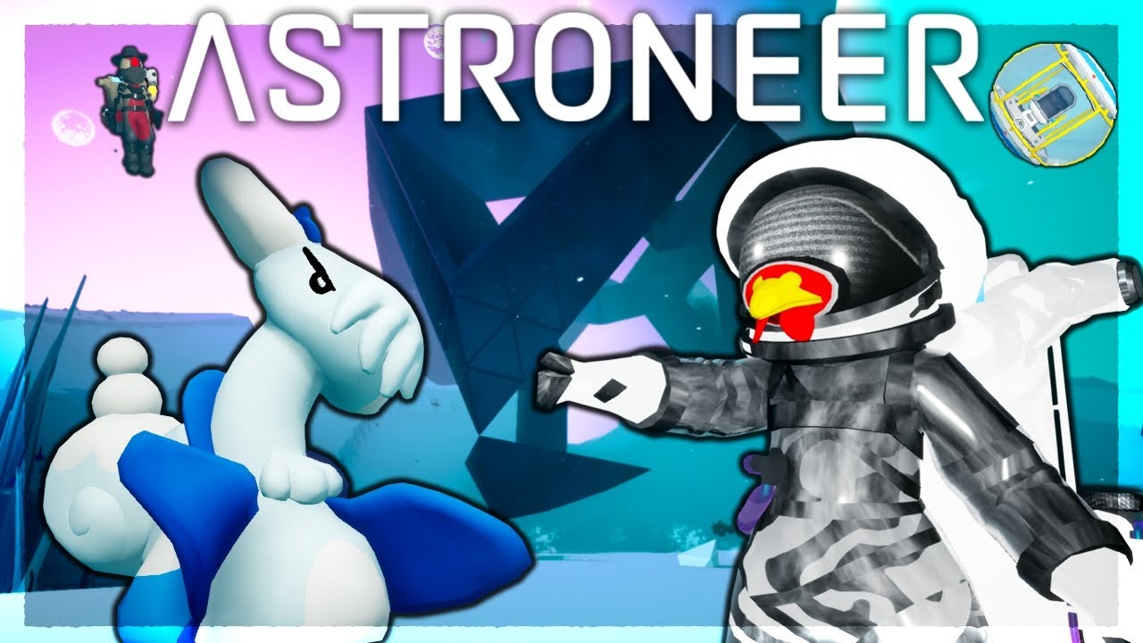 Astronauts Capture a JUNK ALIEN on The ICE Planet | ASTRONEER - YouTube