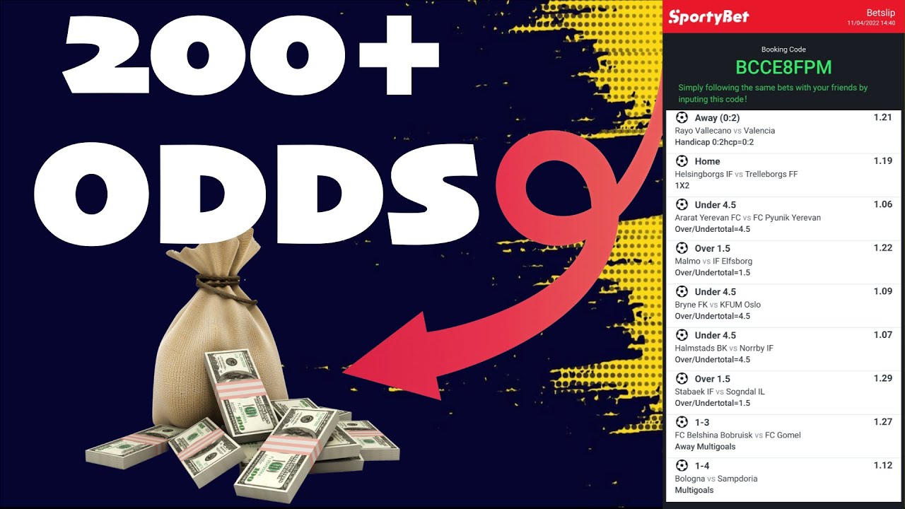 200+ Odds Sportybet Long Betslip Booking Code For This Weekend ...